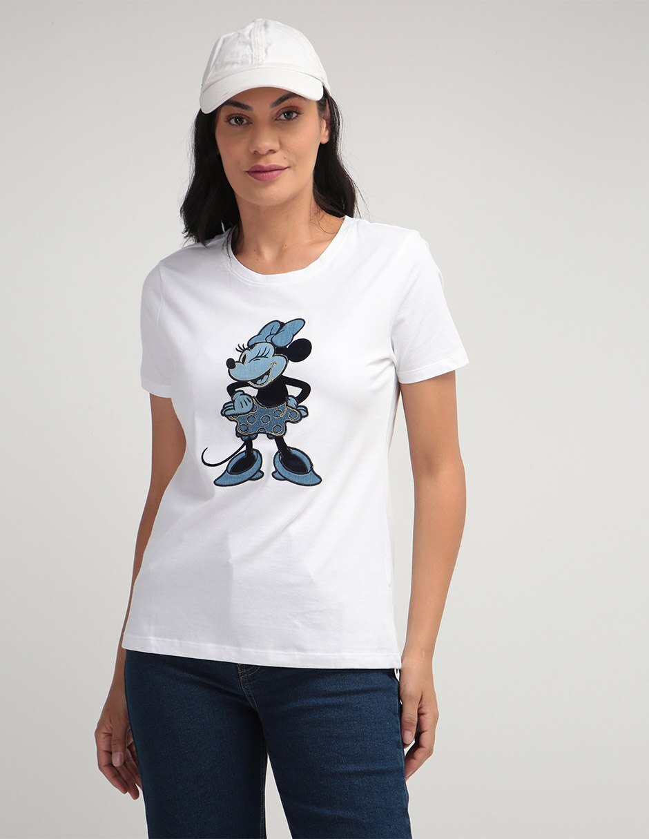Camiseta Minnie Mouse Mujer Camiseta Minnie De Mujer Original: Compra
